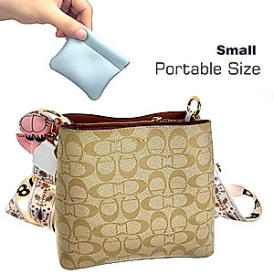 VOFOON [Upgrade] Leather Mini Squeeze Coin Purse, Small Jewelry Pouch Leather Travel Bag Coin Holder For Men/Women 2/4 Pack