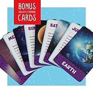 Glow in The Dark 100 Piece Galaxy Puzzle for Kids - Space Jigsaw Puzzles Toys for Boys & Girls Ages 6-8 - Christmas Birthday Gifts for Age 6 7 8 Year Old Toddler Boy Girl Gift - Planet Toy