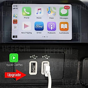 SYNC 1 to SYNC 3 Upgrade Kit 4'' to 8'' for 2014-2019 Ford F150 SYNC 3.4 MyFord Touch (MFT), The Latest NA221 Maps, Apple CarPlay & Android Auto, Complete Monitor Set with Control Panel Screen Frame