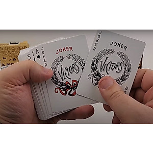 Bicycle Victors Back Vintage Design Playing Cards 2 Deck Set 1 Red & 1 Blue