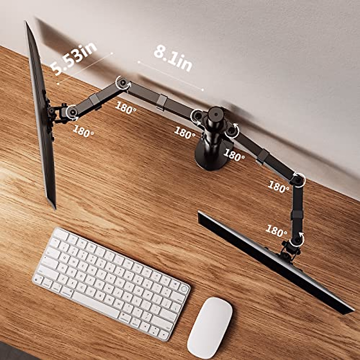ErGear Height Adjustable Electric Standing Desk Dual Monitor Desk Mount