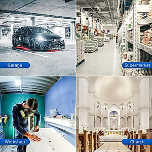 SANSI 10,000 Lumens A21 LED Light Bulb, Super Bright 650W Equiv. E26 Light Bulb with Wide 270° Beam Angle, 5000K Daylight Non-Dimmable Safe 65W Bulb for Workshop Garage Church Supermarket