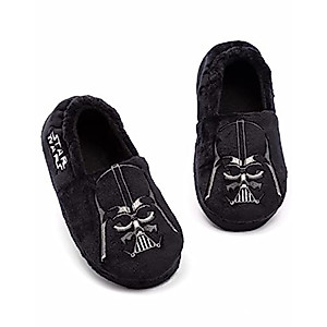 STAR WARS Darth Vader Slippers Boys Kids Villain House Shoes Loafers 11.5 US Little Kid