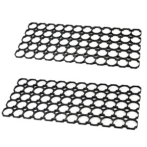 Bettomshin 5Pcs 5x12 Cell Spacer 32650 Lithium Battery Plastic Holder Bracket for DIY Battery Pack 32.4mm Hole Dia