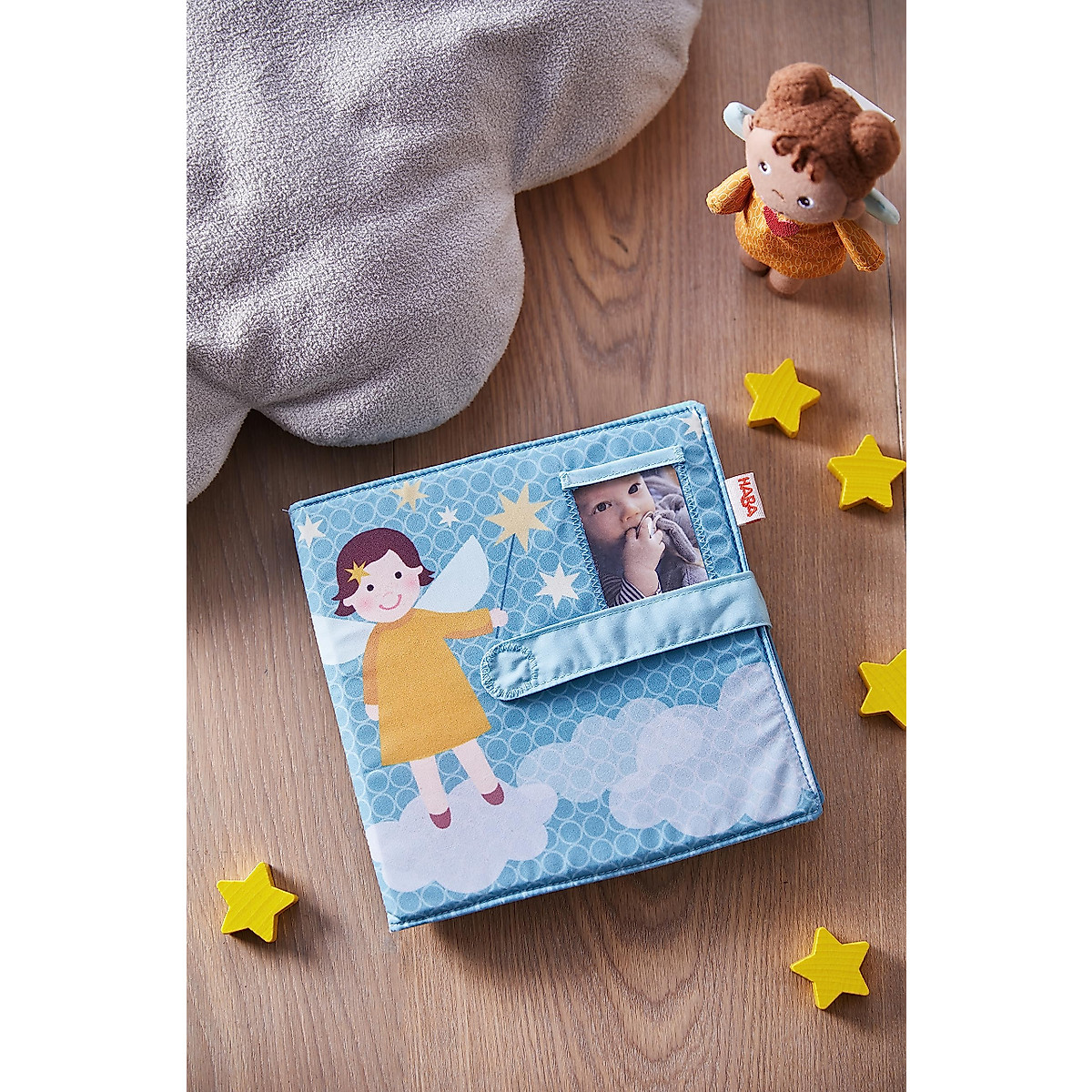 HABA Guardian Angel Baby Photo Album - Machine Washable Holds 8 4x6 Photographs