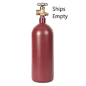 New 20 cu ft Steel Nitrogen Cylinder with CGA580 Valve