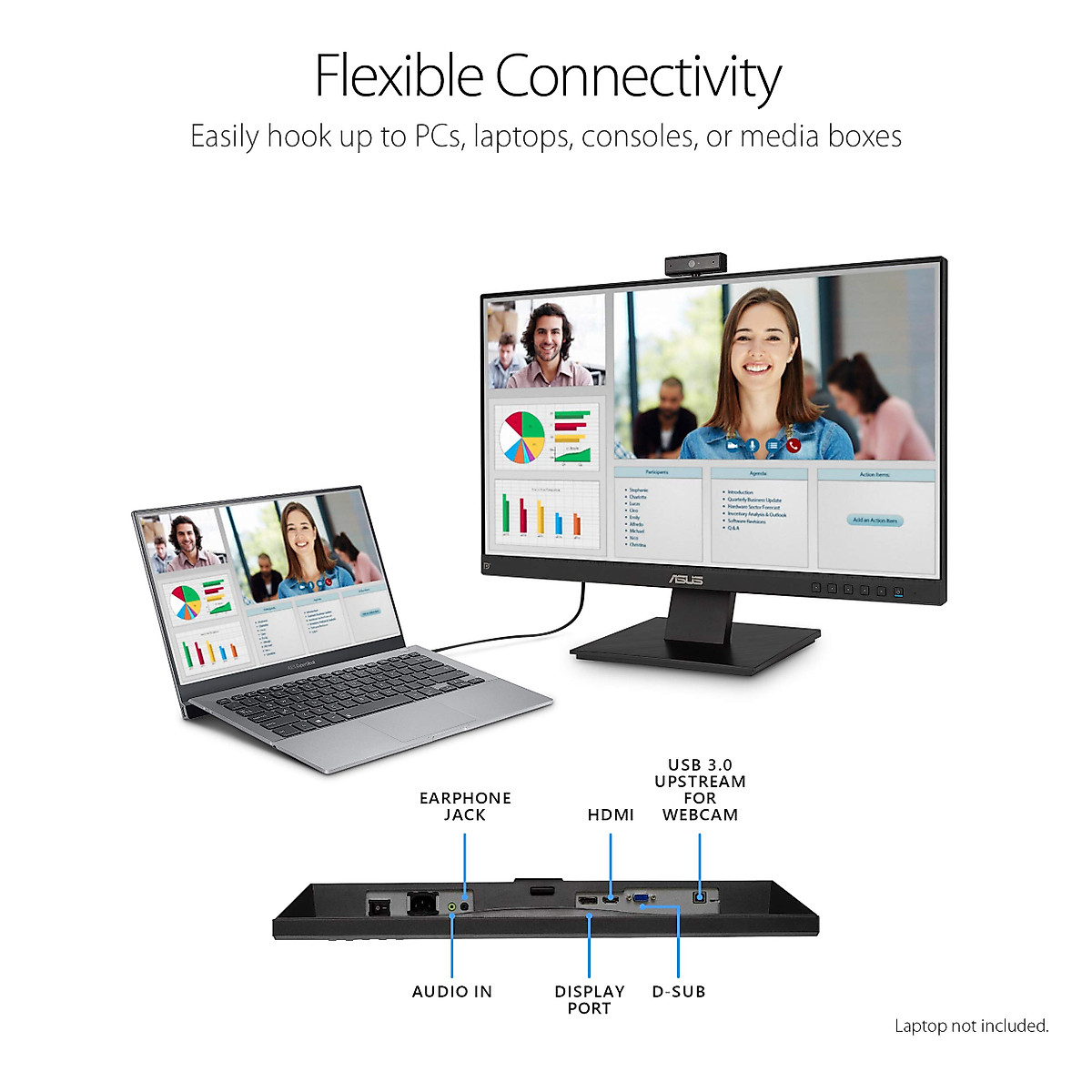 ASUS BE24EQK LCD Monitor - 23.8" Full HD WLED 16:9 Black 24" Class in Plane Switching (IPS) Technology 1920 x 1080 16.7 Million Colors 300 Nit Maximum 5 ms 75 Hz Refresh (Certified Refurbished)