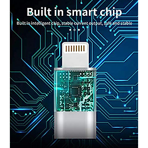 3-Pack,Micro USB to Lightning Adapter,Lightning Male to Microusb Female Adapter for Apple iPhone 5s 6 6s 7 8 Plus se2 x xr xs 12 11 Mini max pro Ipad Connector Converter Port