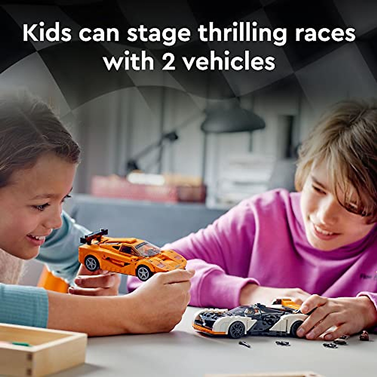 LEGO Speed Champions McLaren Solus GT & McLaren F1 LM 76918, Featuring 2 Iconic Race Car Toys, Hypercar Model Building Kit, Collectible 2023 Set, Great Kid-Friendly Gift for Boys and Girls Ages 9+