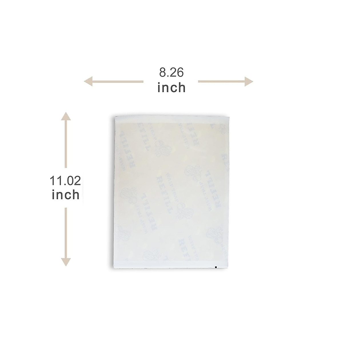 12 PCS Flying Insects Trap Refill Sticky, Yellow Jacket Wasps Trap Refills Flies Paper Boards Replacement Pads