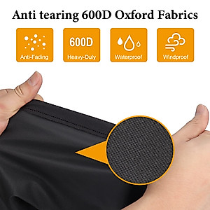 BBQ PLUS Griddle Cover for Blackstone 36'' ProSeries Griddle with Hood,Heavy Duty Waterproof Flat Top Grill Cover for Blackstone Pro Series 36 Inch Griddle,Black