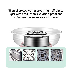 WLL-DP Mini Cotton Candy Machine, Portable Household Candy Floss Maker, for Birthday Festival Family Party Homemade Sweets Chic Gift