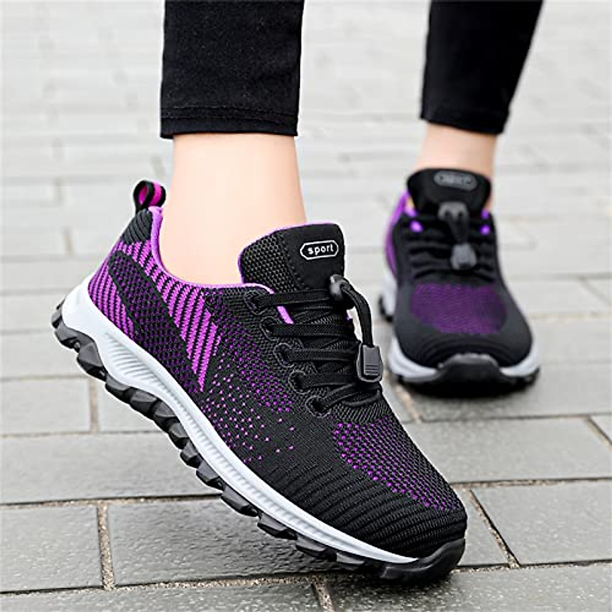 MLAGJSS Women Running Shoe Womens White PU Leather Sneakers Low Top Tennis Shoes Casual Walking Shoes(0707ta217 Black,Size 6.5)