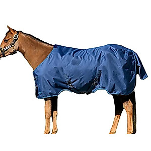 Kensington Signature Draft Turnout - Stable Blanket Day Wear, Waterproof and Tear-Free, 180G (Size 90, Navy)