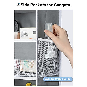 Yecaye 6-Shelf Detachable Over The Door Organizer - Heavy-Duty 44lb Capacity Bathroom Closet Organizers and Storage - Versatile Toy Storage Organizer for Baby Essentials Stuffed Animal Storage