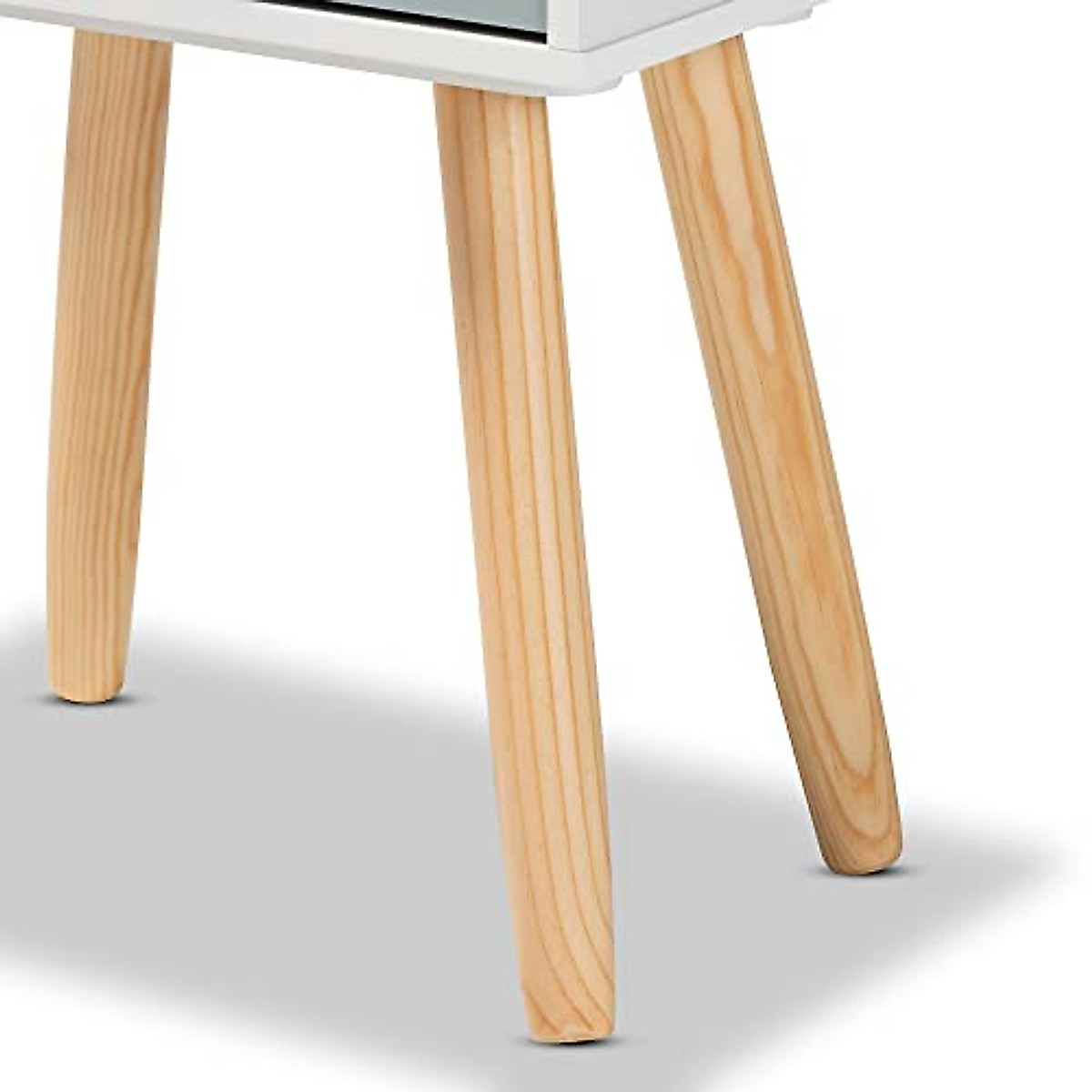 Baxton Studio Giles Nightstands, Oak Brown/Multi-Colored