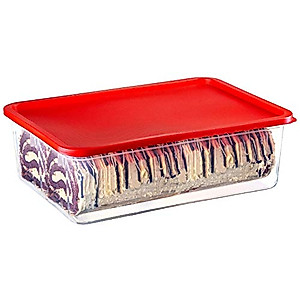 2 Pack - Zilpoo Plastic Food Storage Containers with Lid, Refrigerator, Freezer Covered Cake Keeper, Cupcake Carrier, Christmas Cookie Holder, Lunch Box, 169 oz.