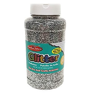 Creative Arts by Charles Leonard Glitter, 16 Ounce Bottle, Silver (41145)
