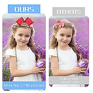 WLLHYF Diamond Crown Hair Pin Bow Hair Clips Gradient Metal Side Hair Barrette Princess Headband Mini Birthday Crown Hair Styling Headdress Accessories for Girls Kids