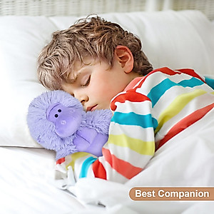 Gorilla Plush Heating Pad Stuffed Animal for Cramps & Stress Relief, Lavender Scent, Adults & Kids, Coolable & Heatable by SuzziPals