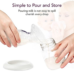 Momlist Silicone Manual Breast Pump for Breastfeeding Moms to Collect Breast Milk| Pumping and Nursing| Portable Breastmilk Catcher