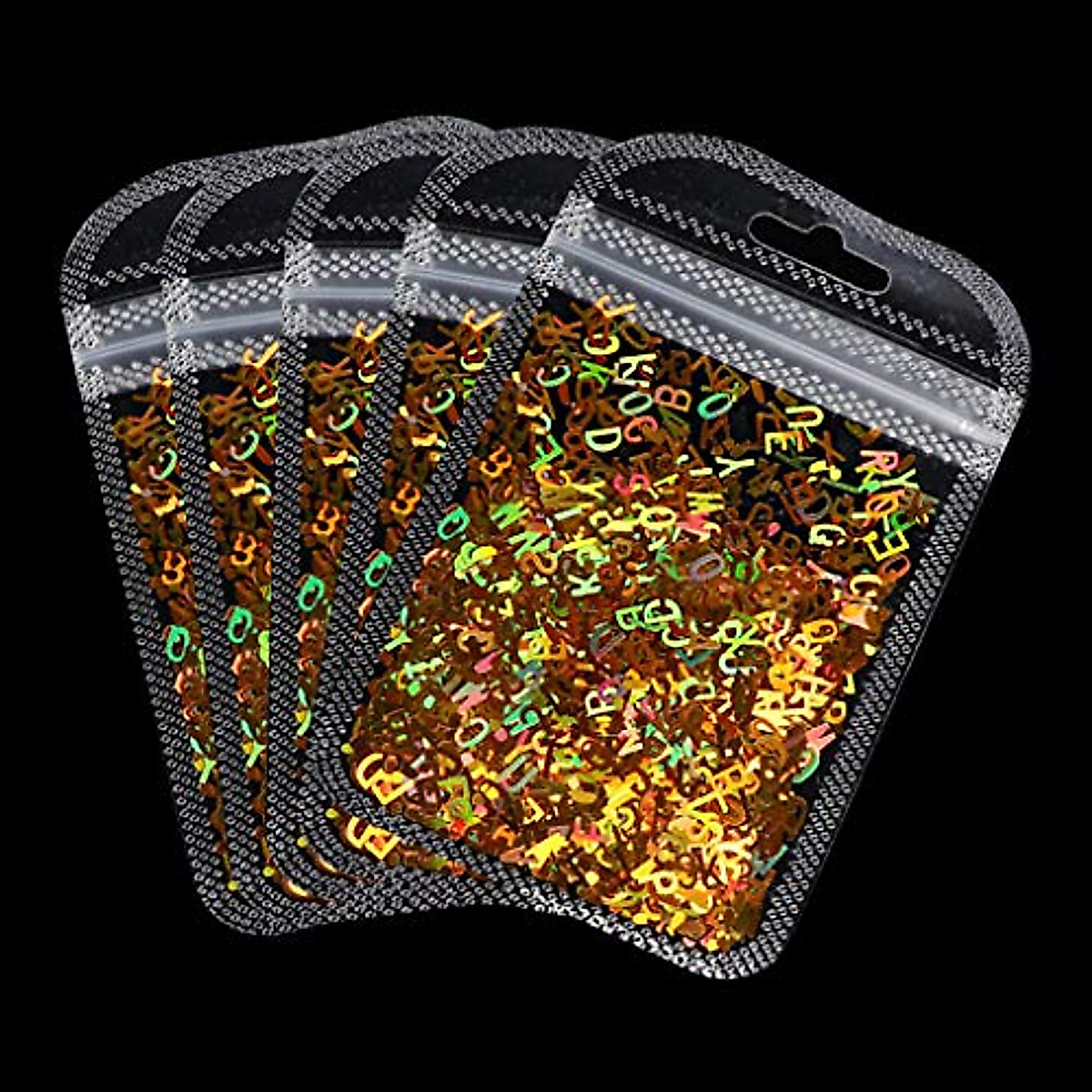 YOOYEH for Sparkle English Letters Glitter Sequins for DIY Crystal UV Epoxy Resin Mold Fillings 3D Nail Art Decorations Nails Pailette Flakes Decals Handmade Crafts Jewelry Making