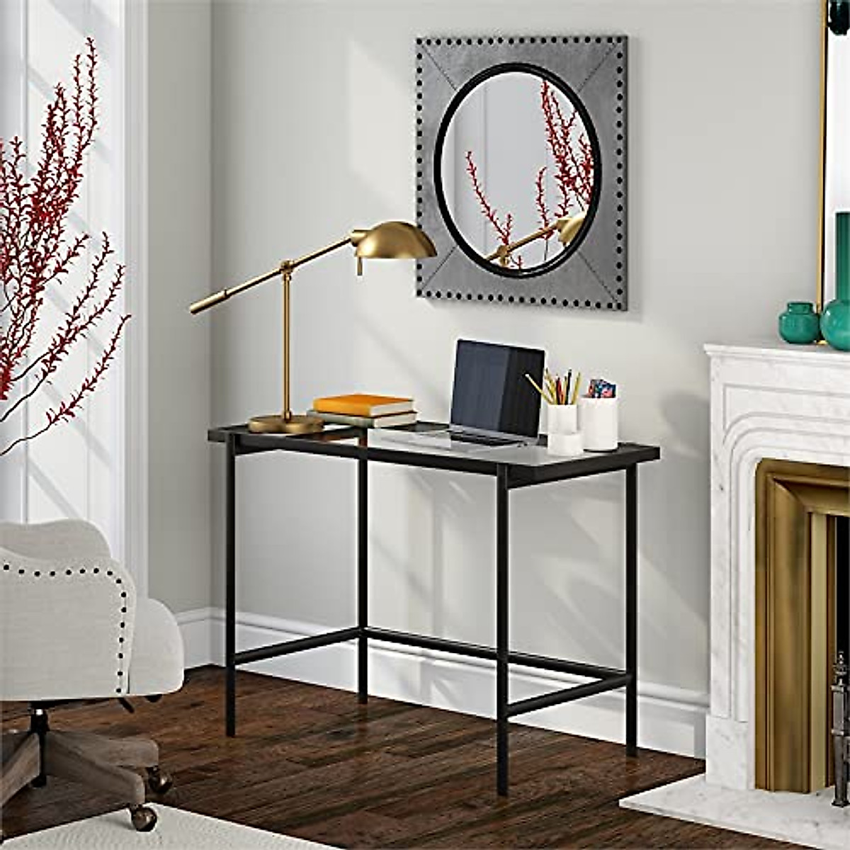 Tamar 42'' Wide Rectangular Writing Desk in Blackened Bronze