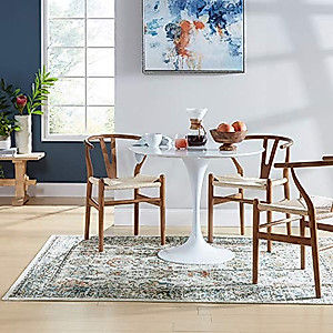 Home Dynamix The Spruce Summer Adele Area Rug, Blue/Rust, 7'10"x10'2"
