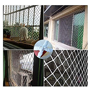 SJIAMJJ Hemp Rope Net Child Safety net Cargo Net, Cat Safety Net, Child and Baby Anti-Fall Net, Safe Railway Net, Car Net, Balcony, Stairs, Railing, Fence, Terrace 1x3m (Size : 45M(1316ft))