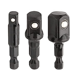 Titan 12061 3-Piece Stubby Impact Socket Adapter and Extension Set