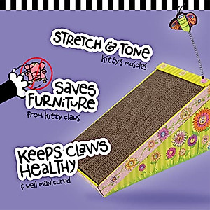 Petmate FAT CAT Big Mama's Scratch 'n Play Ramp Reversible Cardboard Toy