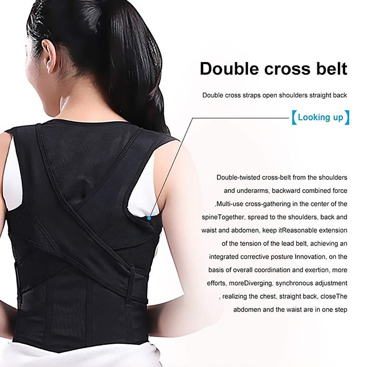 LSRRYD Back Support Belt Orthodontic Band Lower Back Brace Pain Relief for Pain Relief and Injury Prevention (Size : M)