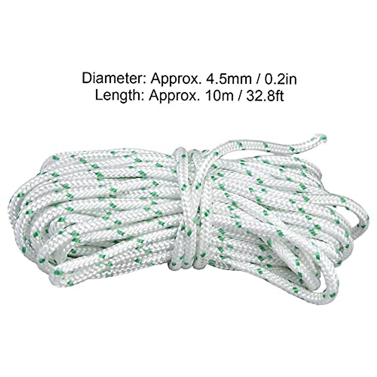 4.5mmx10m Recoil Starter Rope Nylon Garden Chainsaw Starter Pull Cord for Lawn Mower