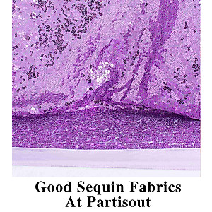 Partisout 3mm Sequin Fabric by The Yard Lavender Sequin Material Fabric Glitter Fabric Sparkly Fabric 3mm Fabric Polyester Fabric Out Door Sequin Fabric Perfet for DIY Party Wedding Holiday Christmas
