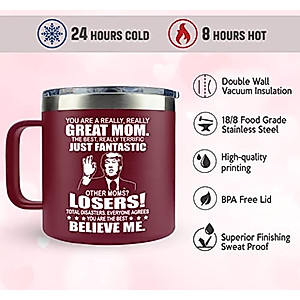 Christmas Gifts for Mom, Women, Wife - Mom Christmas Gifts - Gifts for Mom from Daughter, Son, Kids - Mom Gifts - Birthday Gifts for Mom, Mother - Mom Birthday Gifts - Mother Daughter Gift 14 Oz Mug