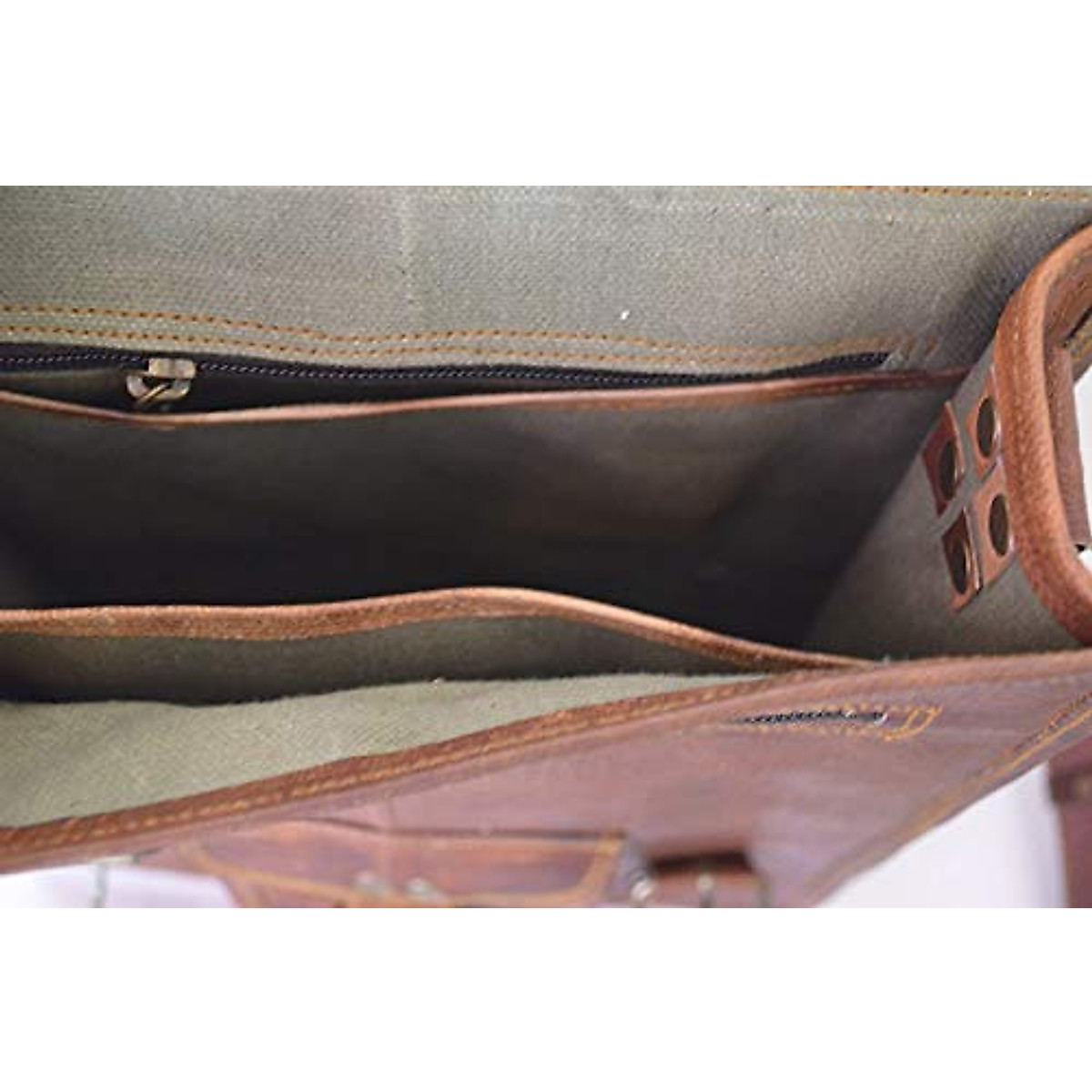 Komal's Passion Leather 11 Inch Sturdy Leather satcel Ipad Messenger Bag for Men and Women