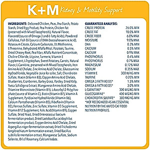 Blue Buffalo Natural Veterinary Diet K+M Kidney + Mobility Support Dry Cat Food, Chicken 7-lb bag