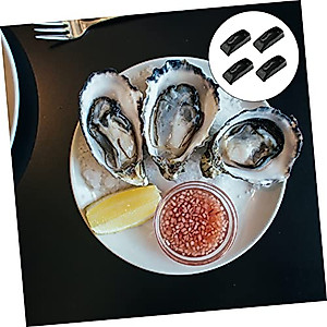 4pcs Oyster Seat Seafood Tools Seafood Tray Pallet Shellfish Shucking Clamp Clam Shucking Board Shellfish Shuckin Clamp PVC Kicthenware Oyster Trays PVC Oyster Holder Clams Suite/1697