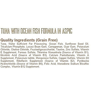 Fussie Cat Premium Grain Free Canned Cat Food 3 Flavor Variety Bundle: (4) Tuna with Chicken, (4) Tuna with Salmon and (4) Tuna with Ocean Fish, 2.82 Oz Each (12 Cans Total)