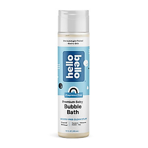 Hello Bello Bubble Bath - Gentle Hypoallergenic Formula for Babies and Kids - Vegan and Cruelty-Free - Fragrance Free - 10 fl oz
