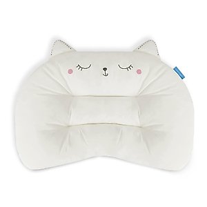 Choc chick Toddler Pillow,20X14inches Machine Washable Soft Hypoallergenic Kids Pillows,Child Cute Animal Perfect Toddler Pillows for Sleeping 2 Year Old (Cat)