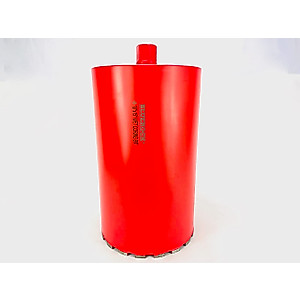 10" Inch Diamond WET Core Drill Bit 1-1/4” Threaded by BLUEROCK Tools for Concrete Rebar Asphalt Brick Rock Masonry Hole Barrel Coring