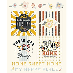 Dawn On The Prairie AB Bundle by Fancy That Design House., 37 18-inch by 22-inch Precut Fabric Fat Quarters and one 36-inch by 44-inch panel