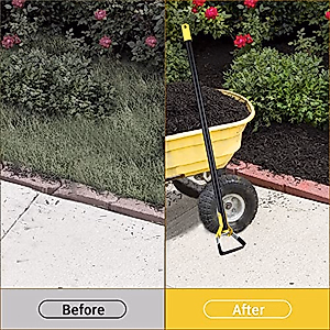 PoPoHoser Hoe Garden Tool, Heavy Duty Stirrup Garden Hoe for Weeding Long Handle 72 Inch - Hula Hoe Gardening Tool Action Hoe Weeder for Gardening Tools