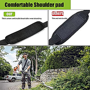 HPENP Shoulder Strap Trimmer Strap Blower Strap Weed Wacker Strap Universal for EGO String Trimmer, Weedeater Leaf Blower, Multi Head System Compatible with EGO String Trimmer and All Types