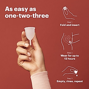 AllMatters OrganiCup Menstrual Cup - Size Mini - Eco-Friendly, Reusable Period Solution - Superior to Pads & Tampons - Suitable for Light to Heavy Flow