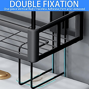 Bathroom Organizers and Storage,Over The Toilet Storage, Over Toilet Shelf Organizer,Behind Toilet Tank Bathroom Organizer Storage for Space Saving