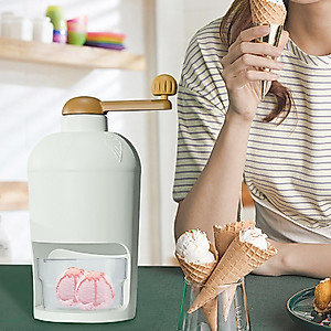 Ice Shaver, Slushie Maker with 4pcs Ice Mold, Portable Ice Shaver for Home Use, Shaved Ice Maker Machine for Snow Cones, Frozen Cocktails, Flavored Health