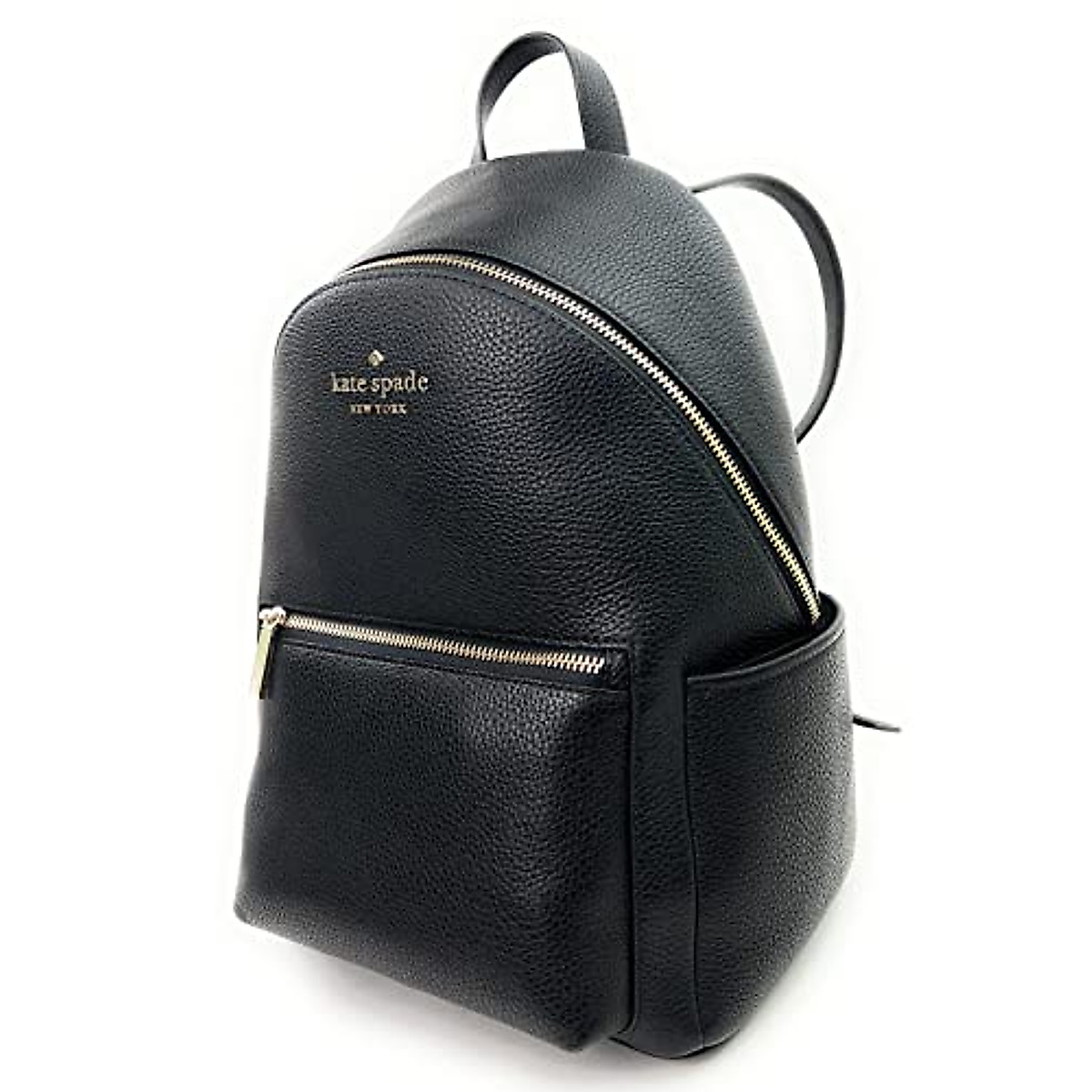 Kate Spade New York Liela Pebbled Leather Medium Dome Backpack (Black)