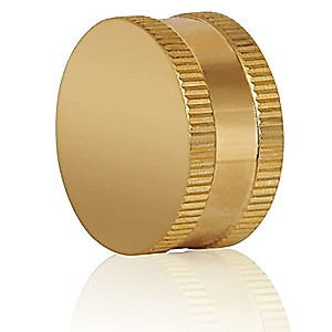 Lifynste 3/4" Brass Garden Hose Cap with Washers, 4 Pack